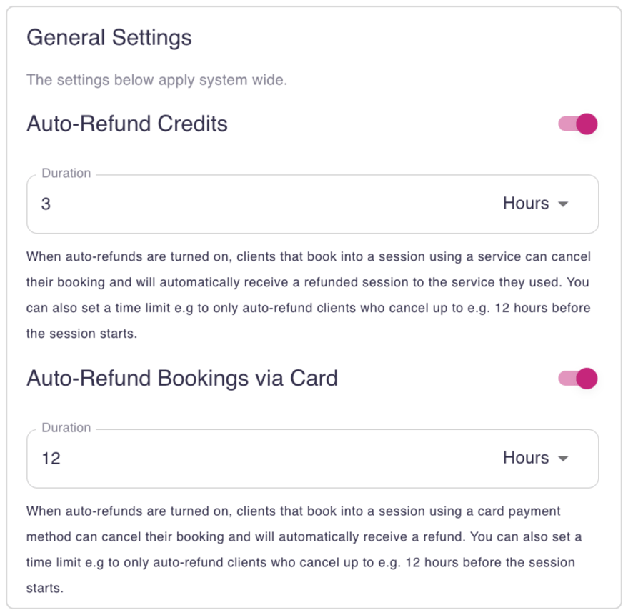 How do refund settings work and what’s the difference between credit ...